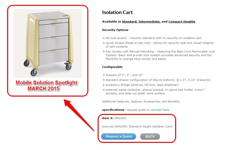 Isolation Cart – Mobile Solution Spotlight – American River Medical